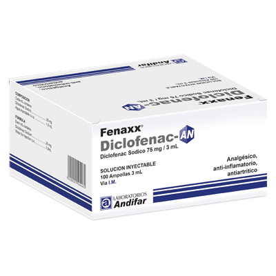 Fenaxx Inyectable x 100 Ampollas 3 mL | Laboratorios Andifar